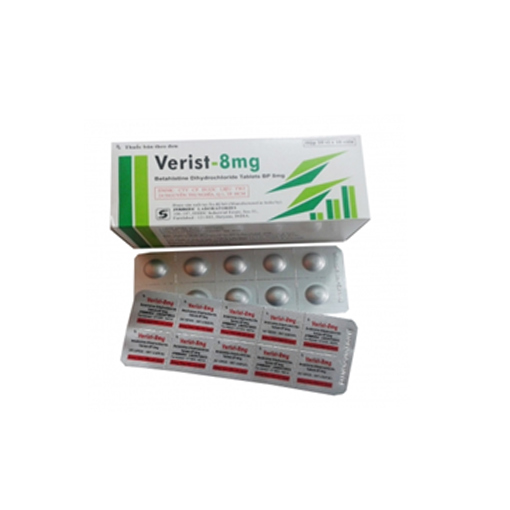 VERIST-8 Betahistine Dihydrochloride 8mg Tablet 100's price in the ...